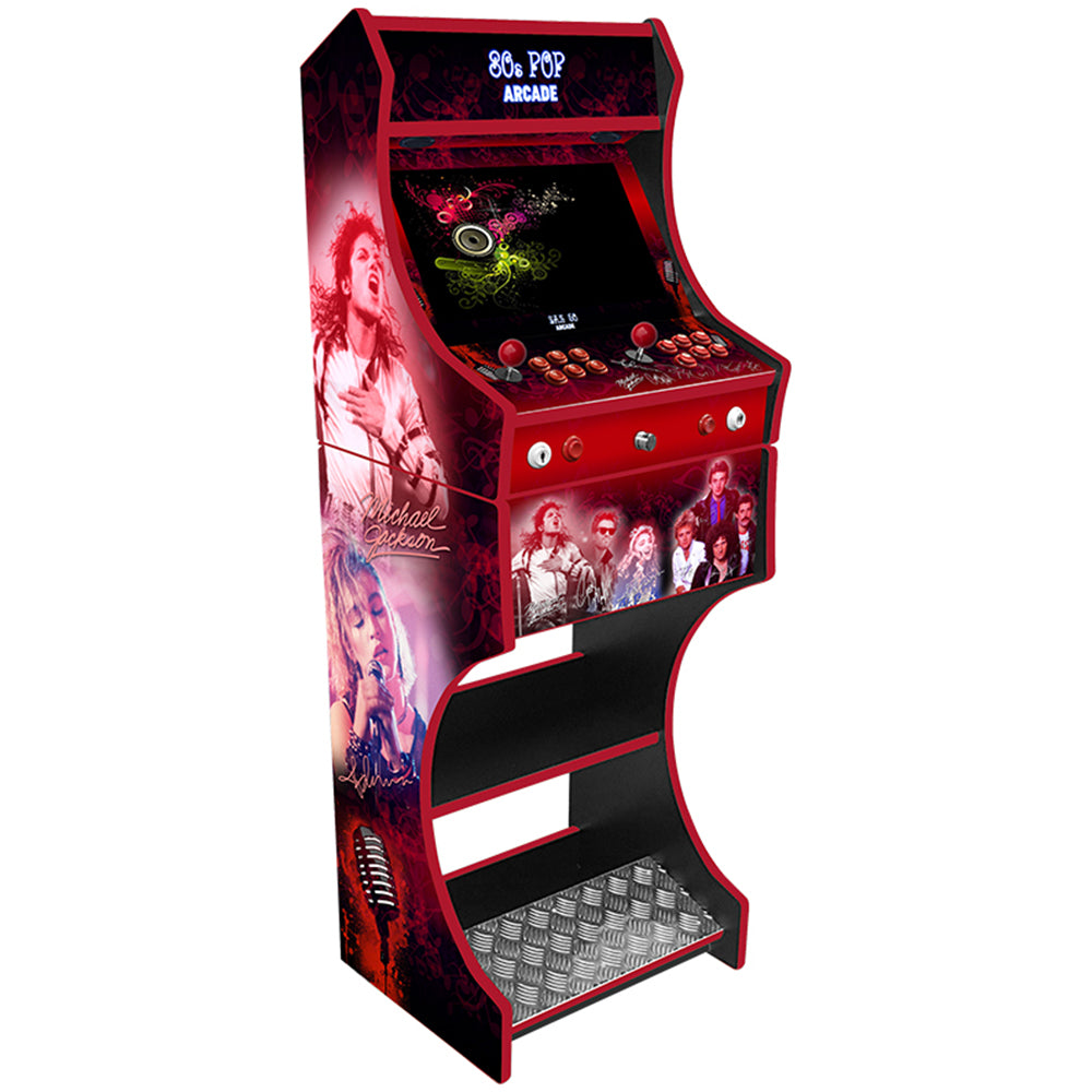 Classic 2 Player Arcade Machine - 80s Pop Themed – Man Cave Essentials