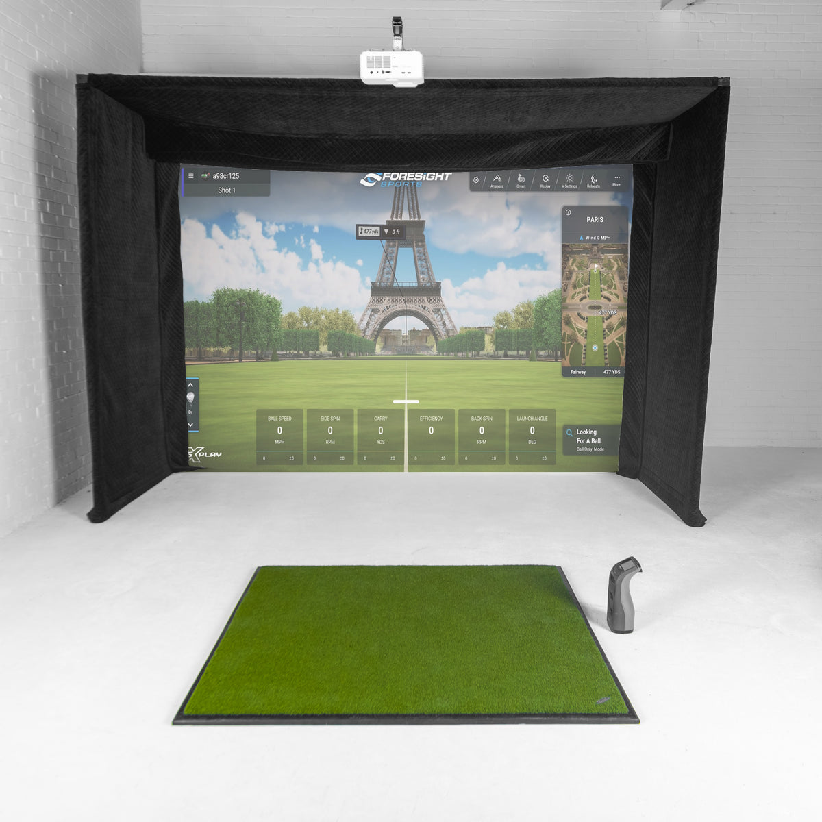 GC3 Lux Golf Simulator Bundle – Man Cave Essentials