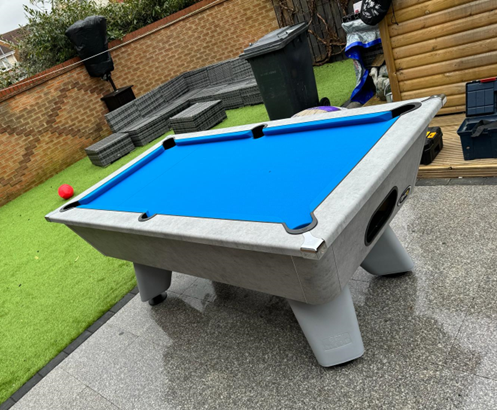 Outdoor Cry Wolf Urban Grey Pool Table Grey Trim – Man Cave Essentials